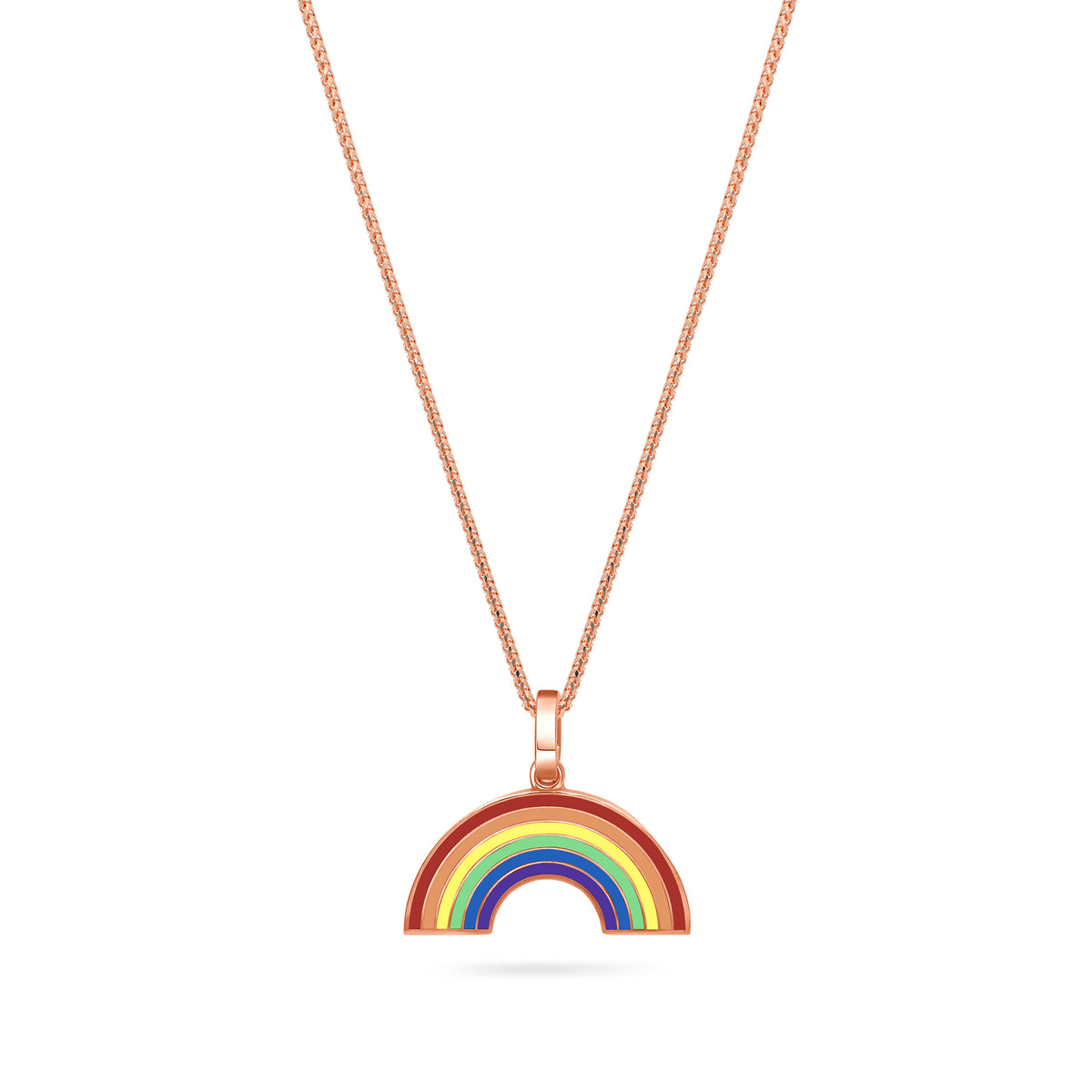Micro Rainbow Piece - Diamond Rainbow Necklace - IF & Co.