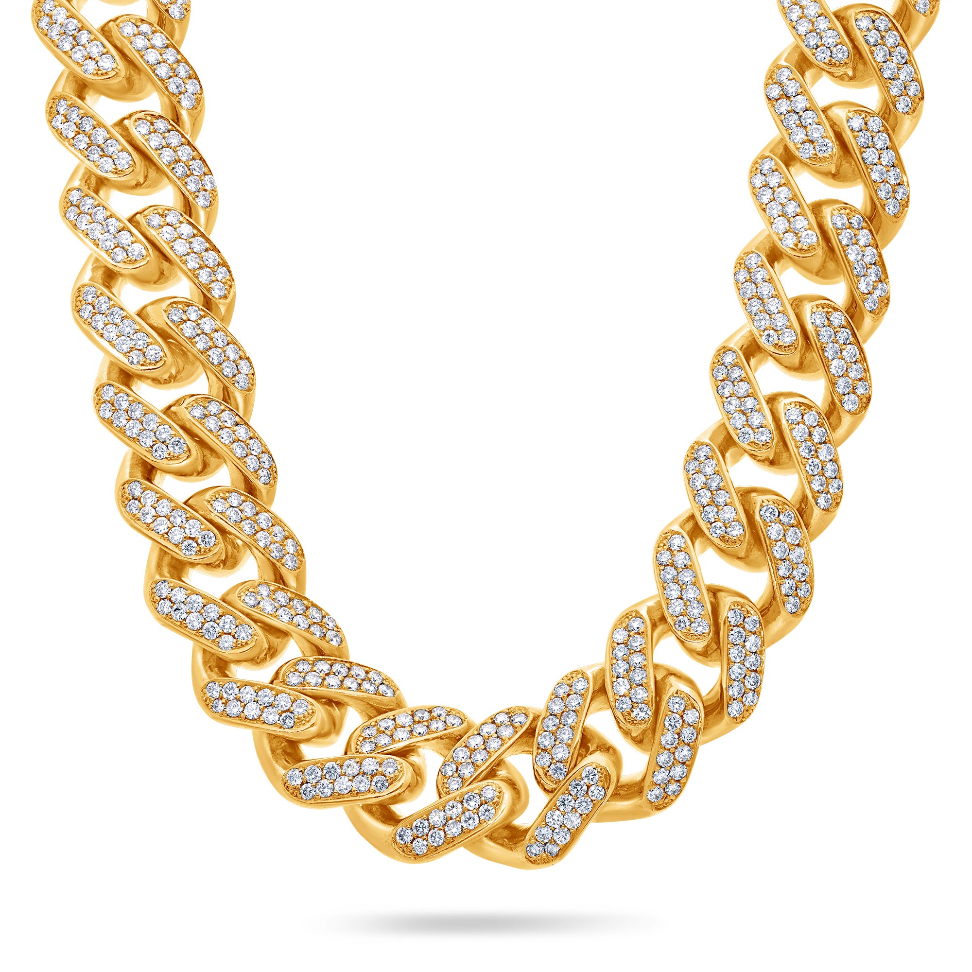 Semi Solid Cuban Link shopping Necklace in