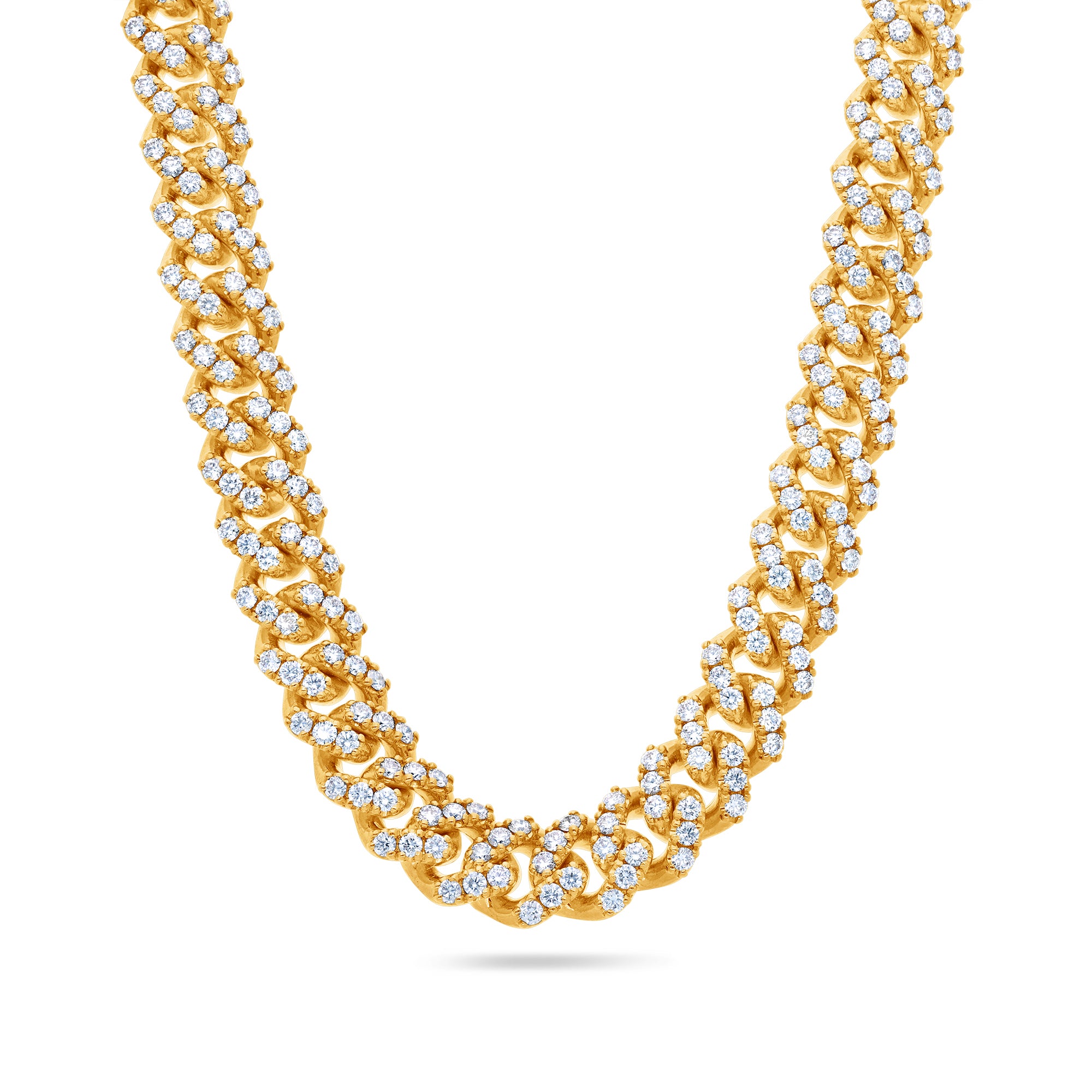 Diamond Cuban Link Chain (9mm, Prong Set) - IF & Co.