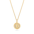 Gold Bitcoin Necklace - Micro Bitcoin v1.0 - IF & Co.