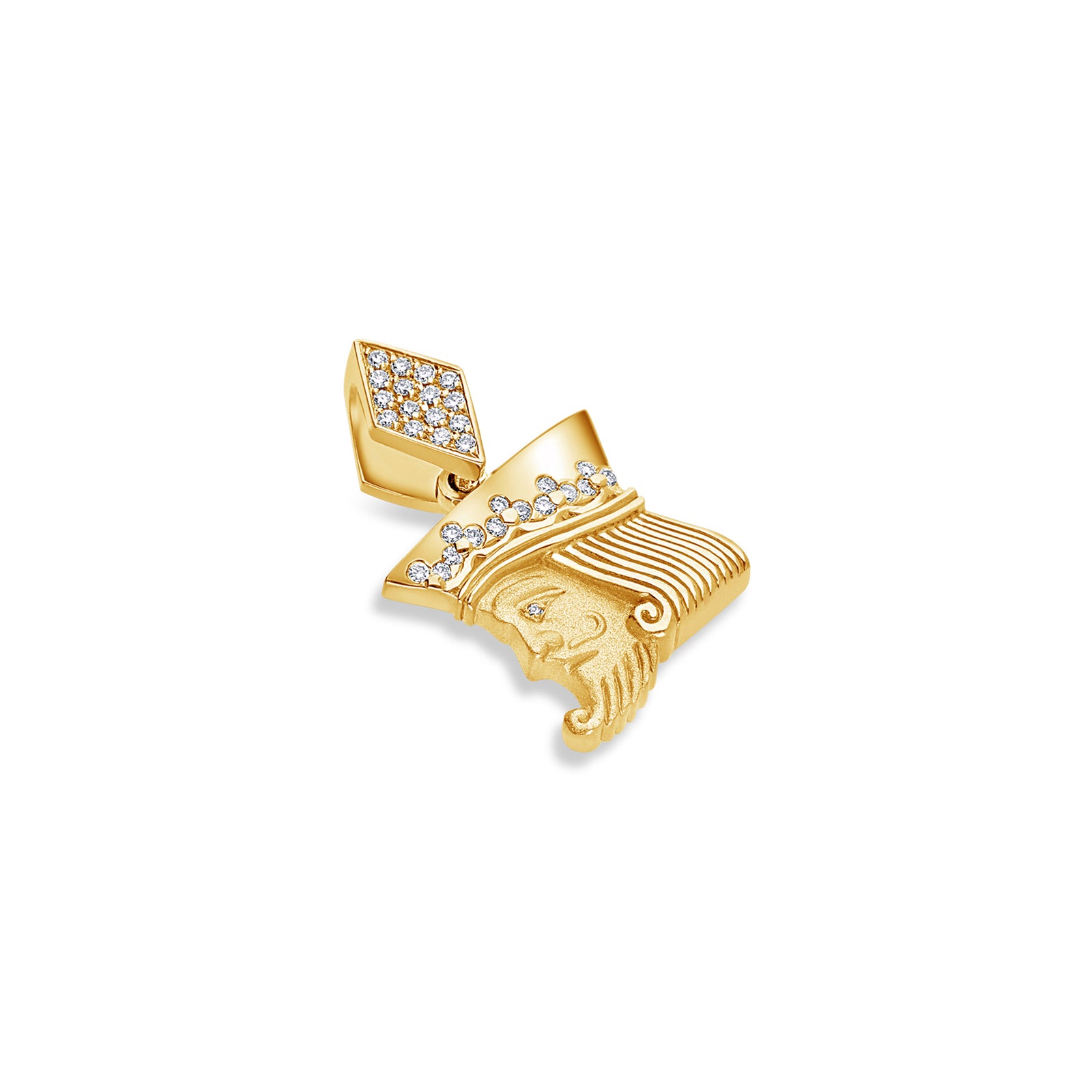 Gold Royal Necklace - Micro King Piece - IF & Co.