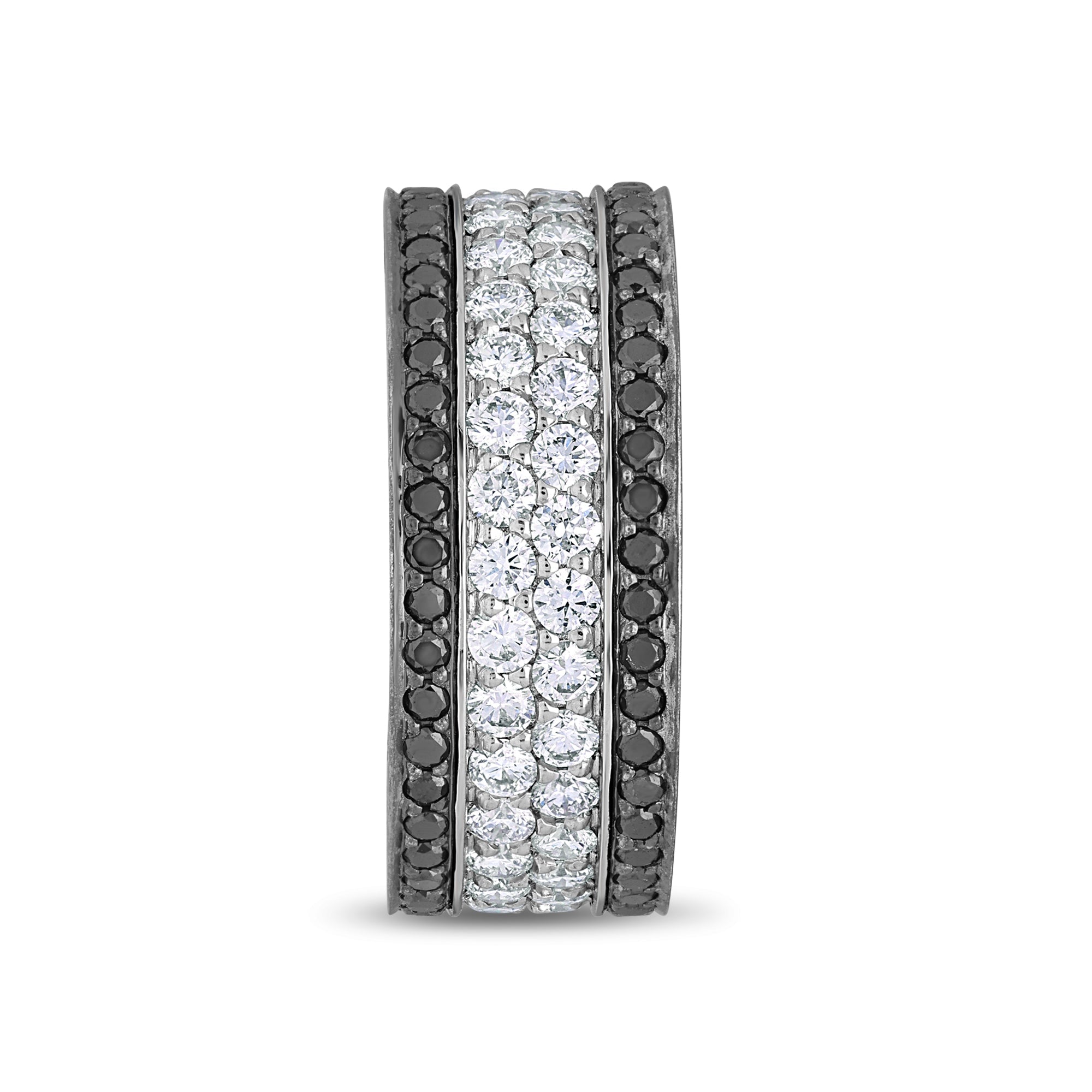 Massimo Ring ("Oreo") - Black & White Diamond Eternity Ring - IF & Co.