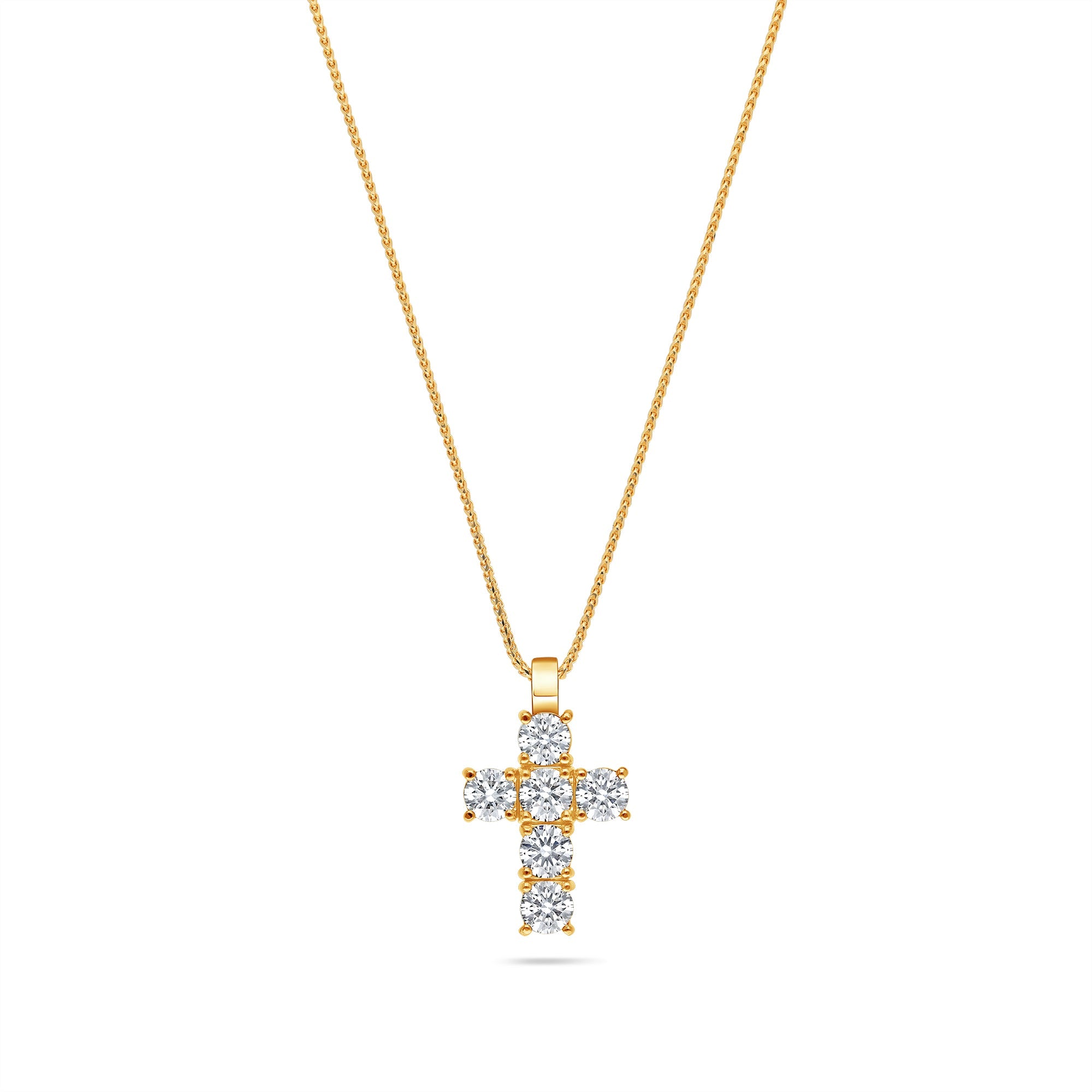 Diamond Cross Necklace - Nano Benny Cross - IF & Co.